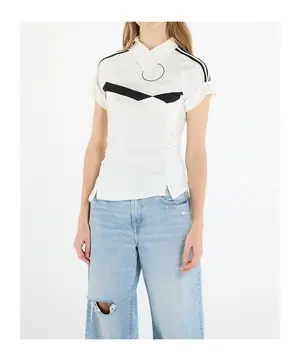 ADIDAS ORIGINALS Asymmetrical Reconstructed Top With Short Sleeves