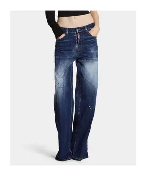 Dsquared2 Wide Leg Traveller Jeans