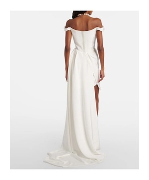 VIVIENNE WESTWOOD Bridal Comet Off-shoulder Silk Gown - White