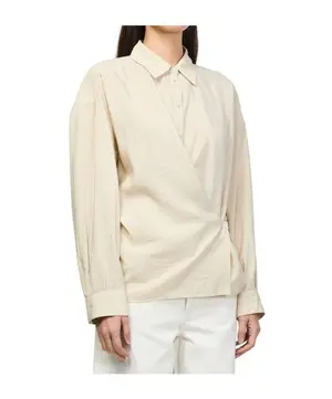 LEMAIRE Straight Collar Shirt - Beige