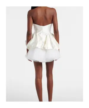 VIVIENNE WESTWOOD Bridal Raven Peplum Satin Corset