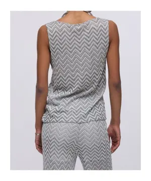 Liu Jo Chevron Knit Top