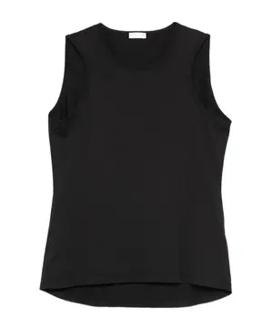 ROBERTO COLLINA Cotton Tank Top - Black