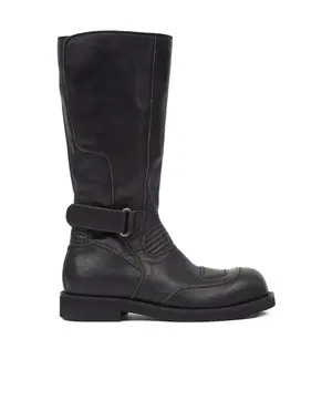 MAISON MARGIELA Leather Knee-high Boots - Black