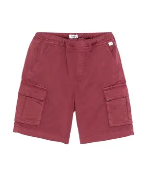 IL GUFO Twill Cargo Shorts - Red