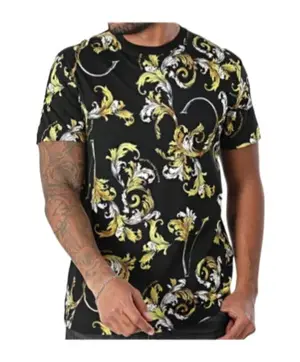 Versace Baroque Print Top - Black