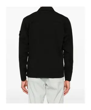 Stone Island Logo Patch Long-sleeved Jacket