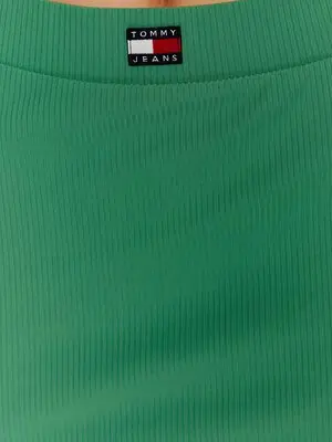 Tommy Hilfiger Logo Detail Ribbed Mini Skirt