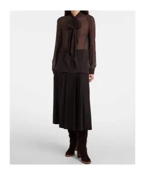 Gabriela Hearst Tie-neck Silk Blouse