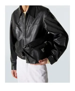LEMAIRE Leather Blouson Jacket