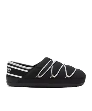 Moon Boot Embellished Slippers - Black