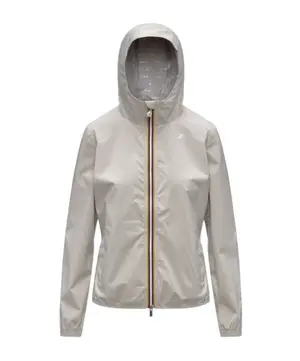 K-WAY Zip-up Hooded Jacket - Beige