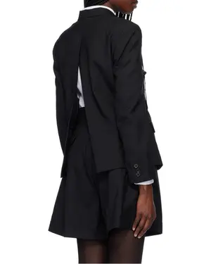 Comme Des Garçons Buckled Detail Blazer