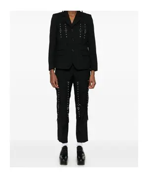 Comme Des Garçons Buckled Detail Blazer