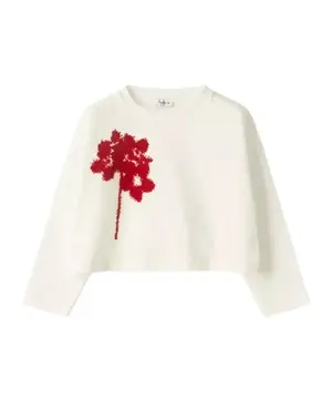 IL GUFO Flower-print Long-sleeve T-shirt