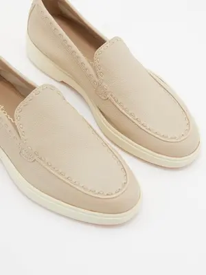 Santoni Round Head Loafer Shoes
