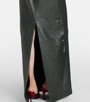 EMILIA WICKSTEAD Laelia Sequined Bustier Gown