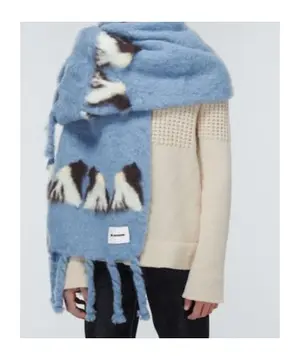 JIL SANDER Mohair And Wool-blend Scarf
