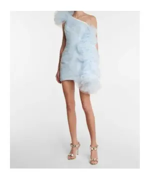 Giambattista Valli One-shoulder Tulle Minidress