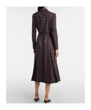 EMILIA WICKSTEAD Chaney Houndstooth Wool-blend Midi Dress