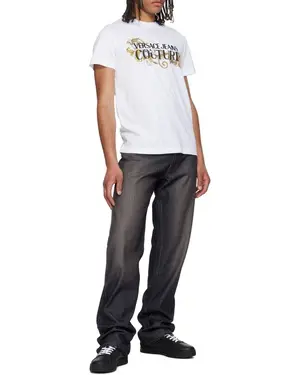 Versace Logo Embellished Sneakers