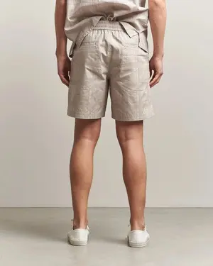 Hugo Boss Drawstring-detail Checked Shorts