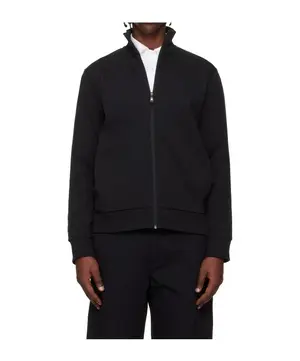 Hugo Boss Zippered Long-sleeved Sweatshirt - Black