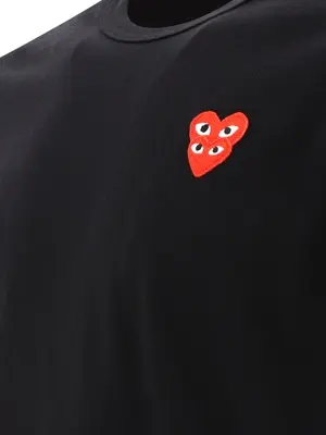 Play Comme Des Garcon Comme Des Garçons Play Double Heart Crewneck T-shirt