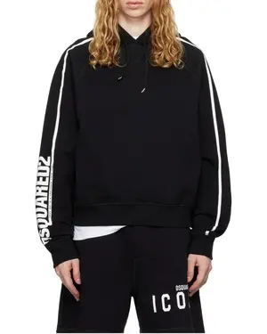 Dsquared2 Logo Printed Drawstring Hoodie
