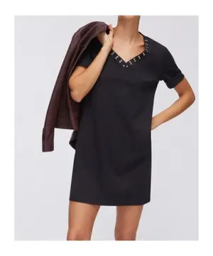 Liu Jo Decorative Eyelets Short Dress