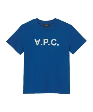 A.p.c. Crew Neck Short-sleeved T-shirt - Blue