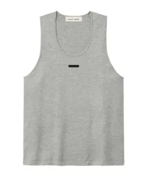 Fear Of God Logo-patch Tank Top - Gray