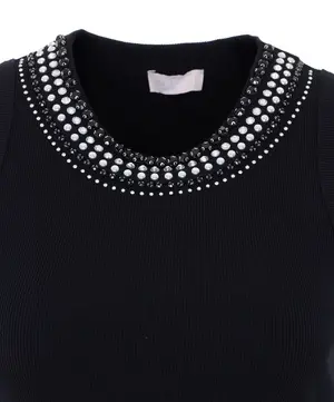 Liu Jo Sleeveless Embellished Top