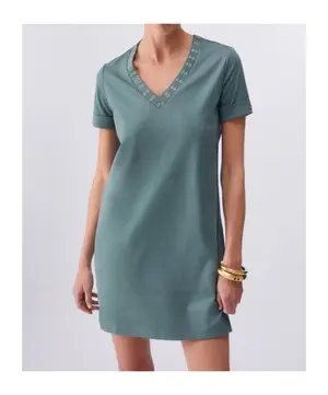 Liu Jo Decorative Eyelets Short Dress
