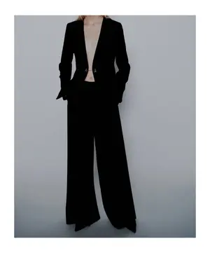 Marella Envers Satin Collarless Blazer