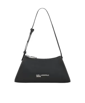 Karl Lagerfeld Zip-detail Curved Shoulder Bag