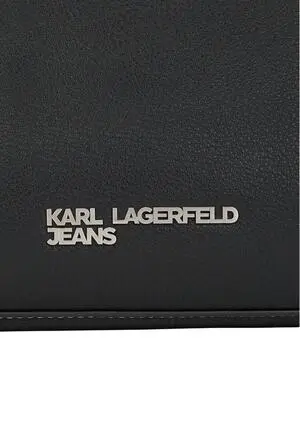 Karl Lagerfeld Zip-detail Curved Shoulder Bag