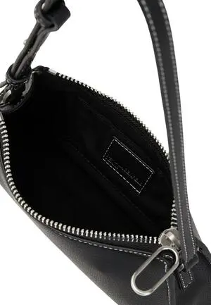 Karl Lagerfeld Zip-detail Curved Shoulder Bag