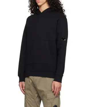 C.P. COMPANY Lens Detailed Drawstring Hoodie