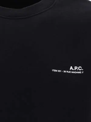 A.p.c. Logo Printed Crewneck Sweatshirt