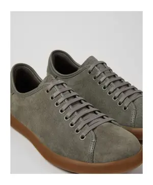 Camper Gray Nubuck And Leather Sneakers For Men