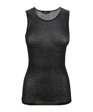 Soeur Isis Cotton Tank Top - Black