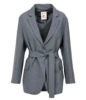 SEMICOUTURE Long-sleeved Casual Jacket - Gray
