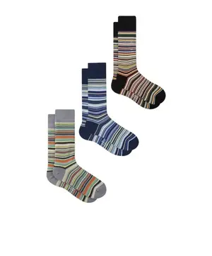 Paul Smith Multi Stripe 3 Pack Socks