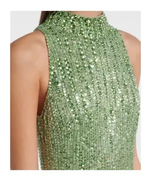 Jenny Packham Benie Embellished Halterneck Gown