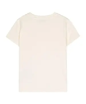 Moncler Embroidered Logo Crewneck T-shirt - Beige