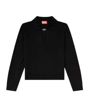 DIESEL® Oval D Keyhole Long-sleeve Sweater