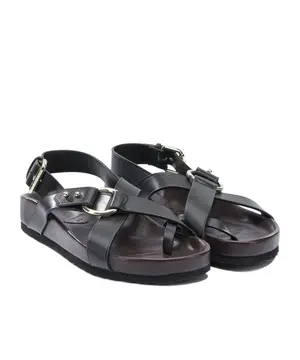 Soeur Round-toe Flat Sandals