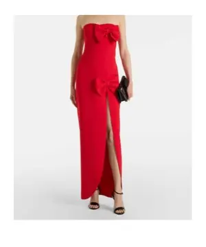 Alessandra Rich Bow-detail Cady Gown