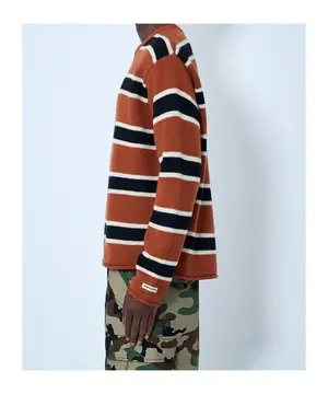 StÜssy Striped Wool-blend Sweater
